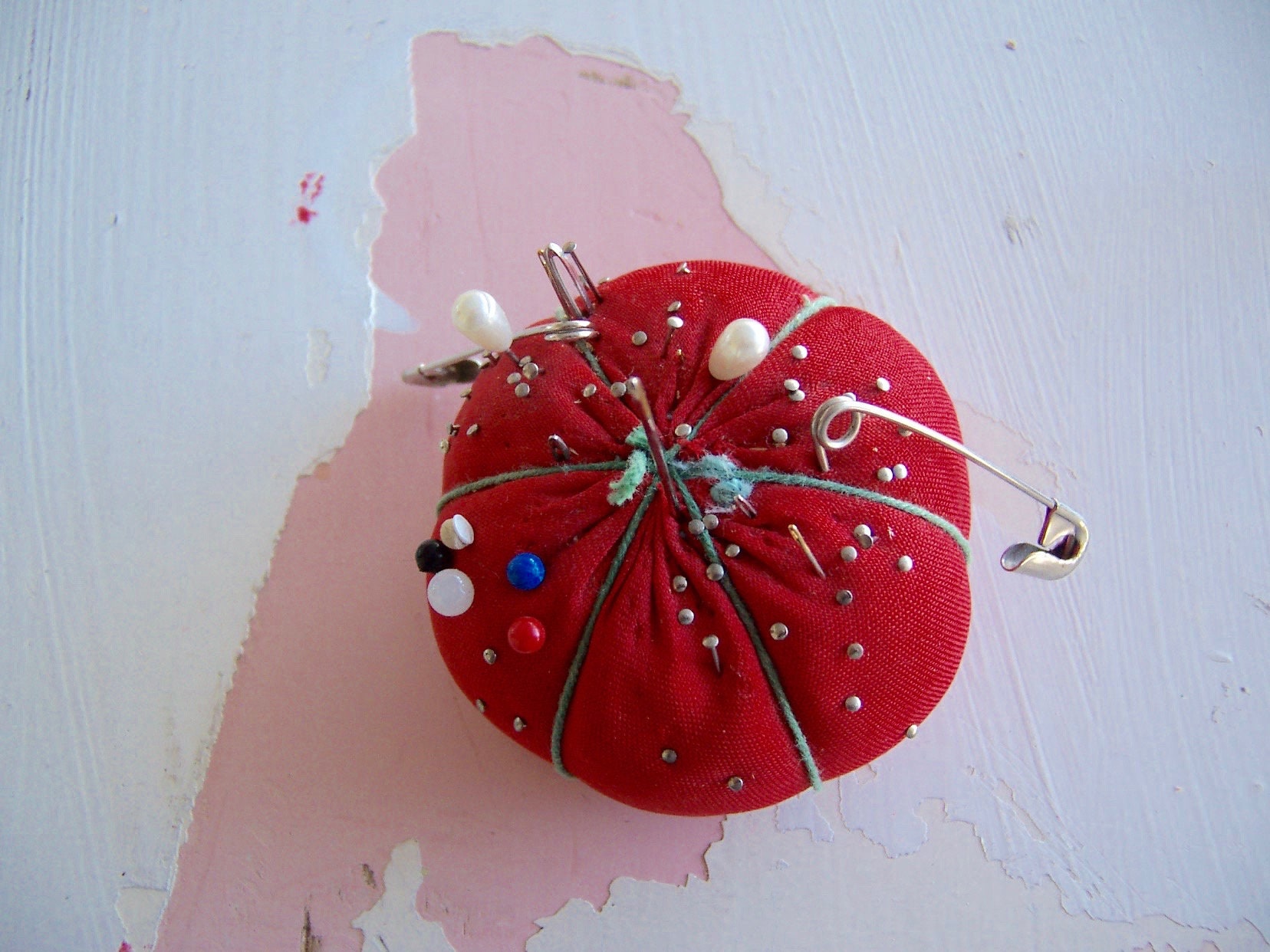 Pin Cushion With Needles and Pins - Etsy