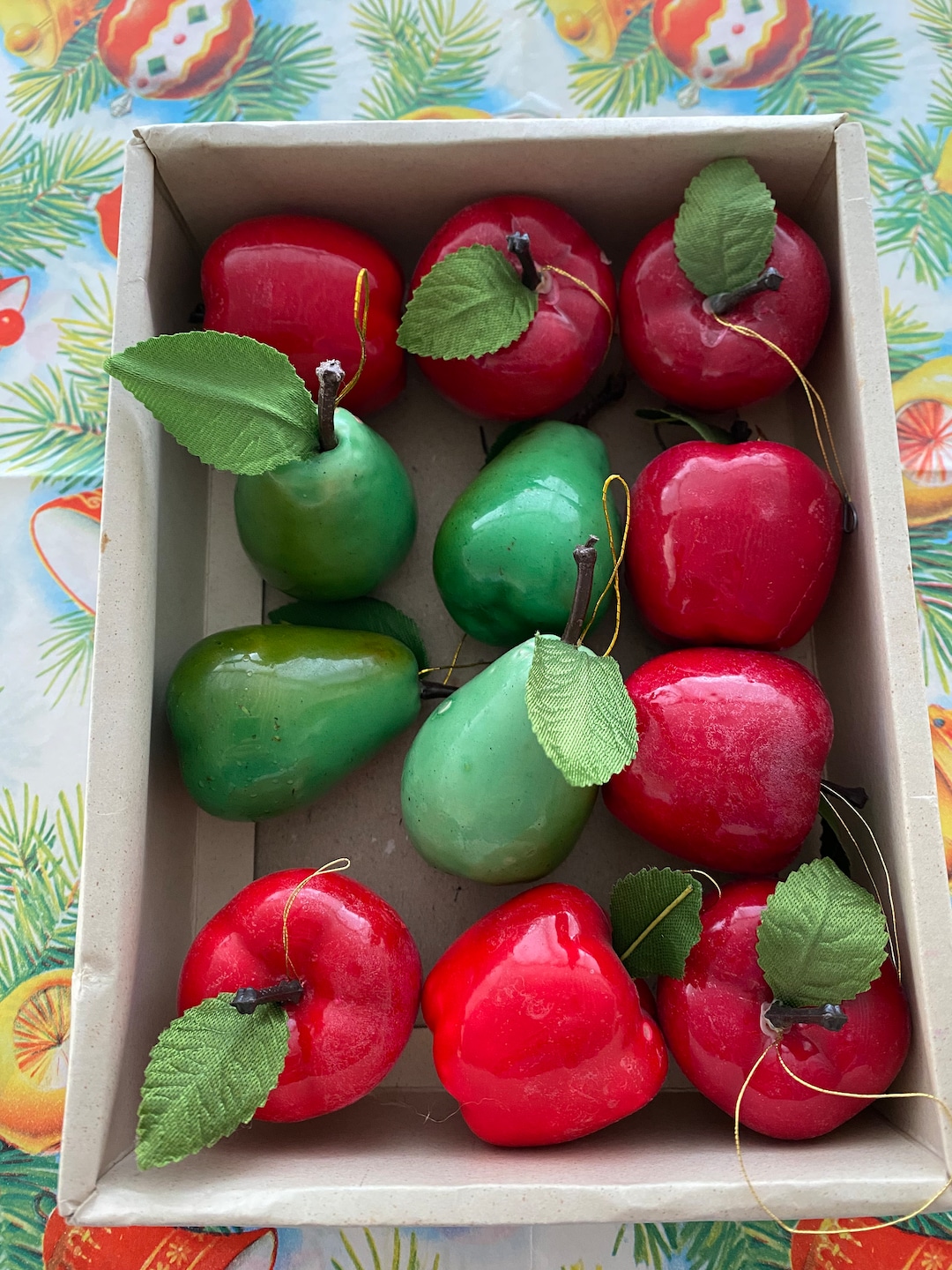 Ornaments / Apples and Pears Styrofoam Ornaments - Etsy