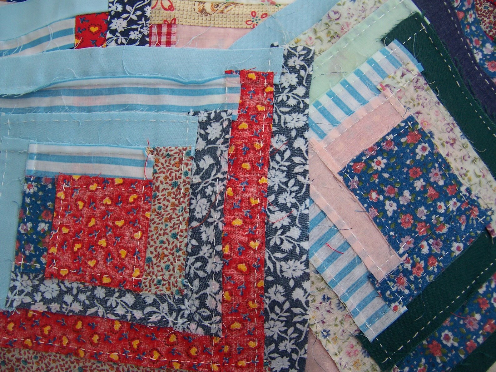 Quilt Pieces / Hand Stitched Quilt Pieces - Etsy