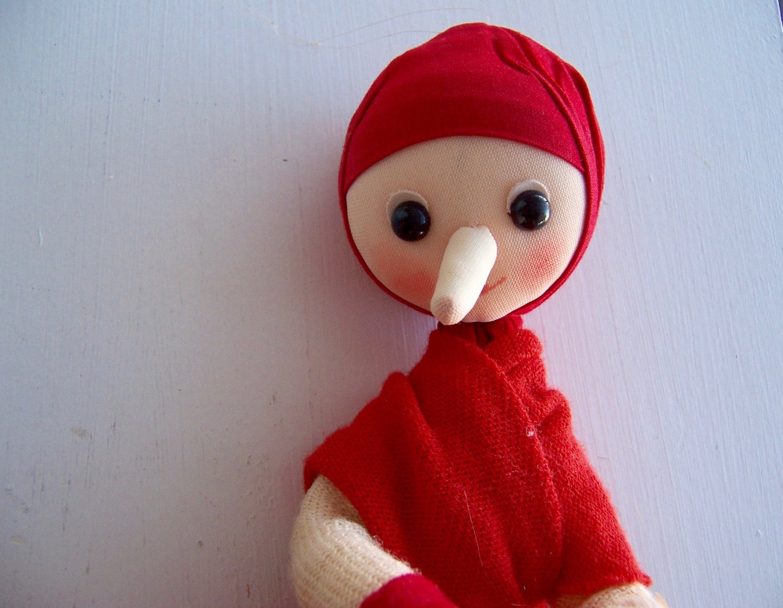 Doll / Folk Art Fabric and Wire Doll | Etsy