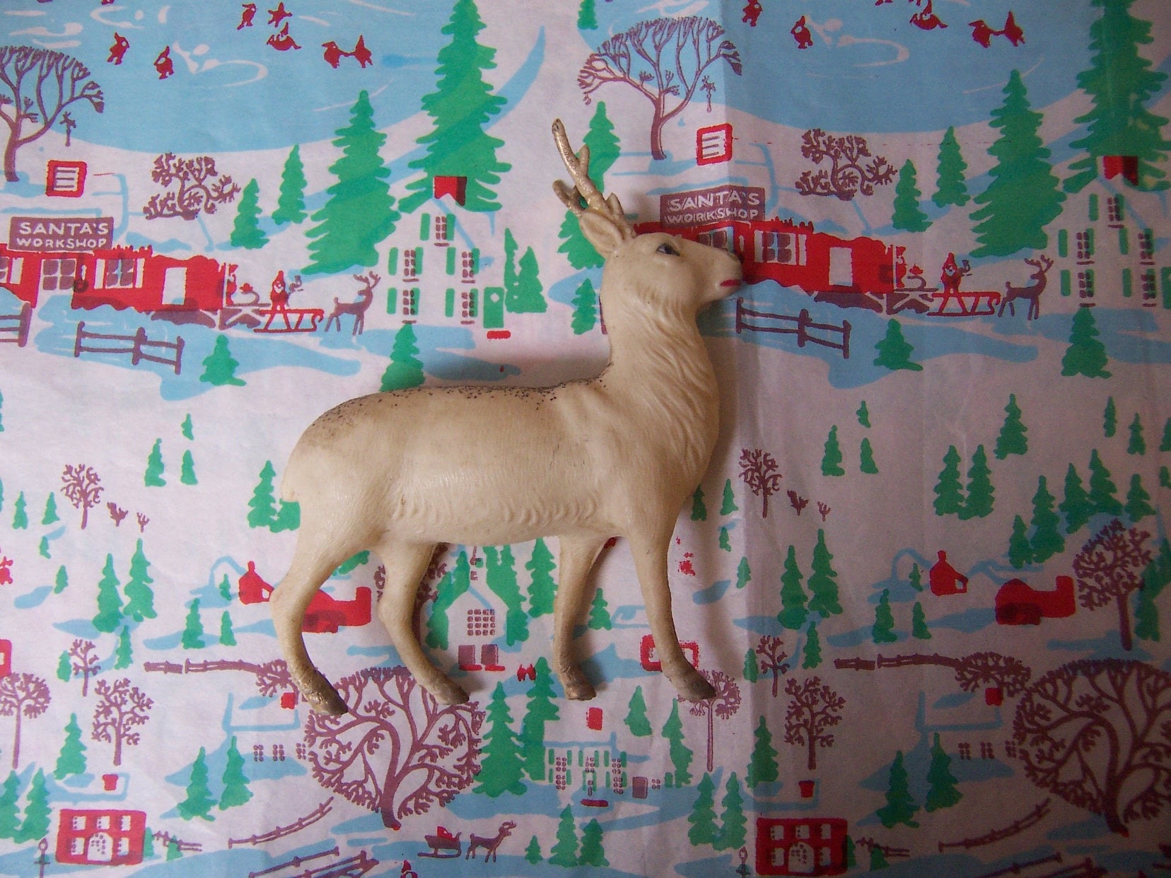 Elk / plastic elk with glitter | Etsy