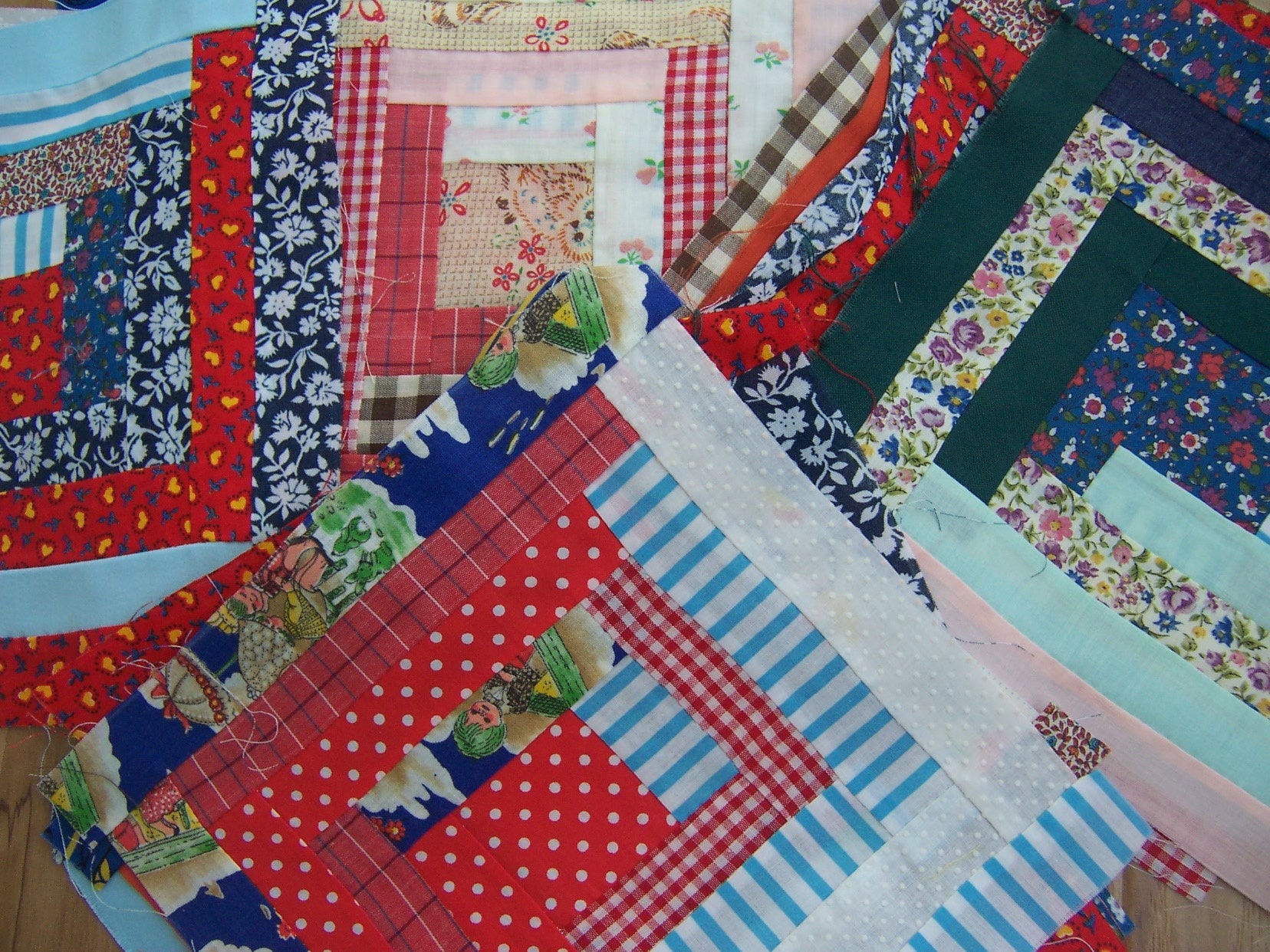 Quilt Pieces / Hand Stitched Quilt Pieces | Etsy