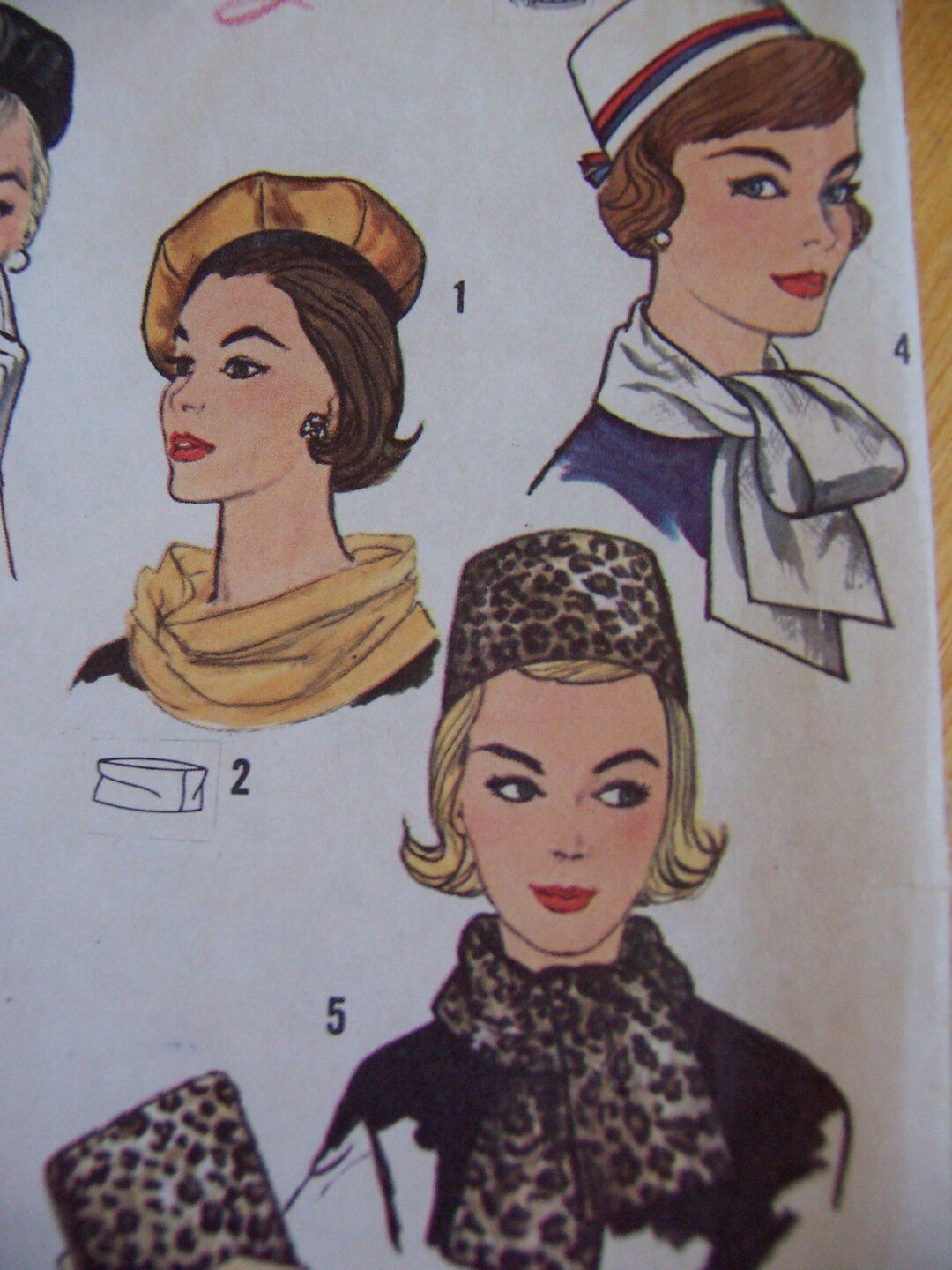 Pattern / Simplicity Hats and Scarves Pattern - Etsy