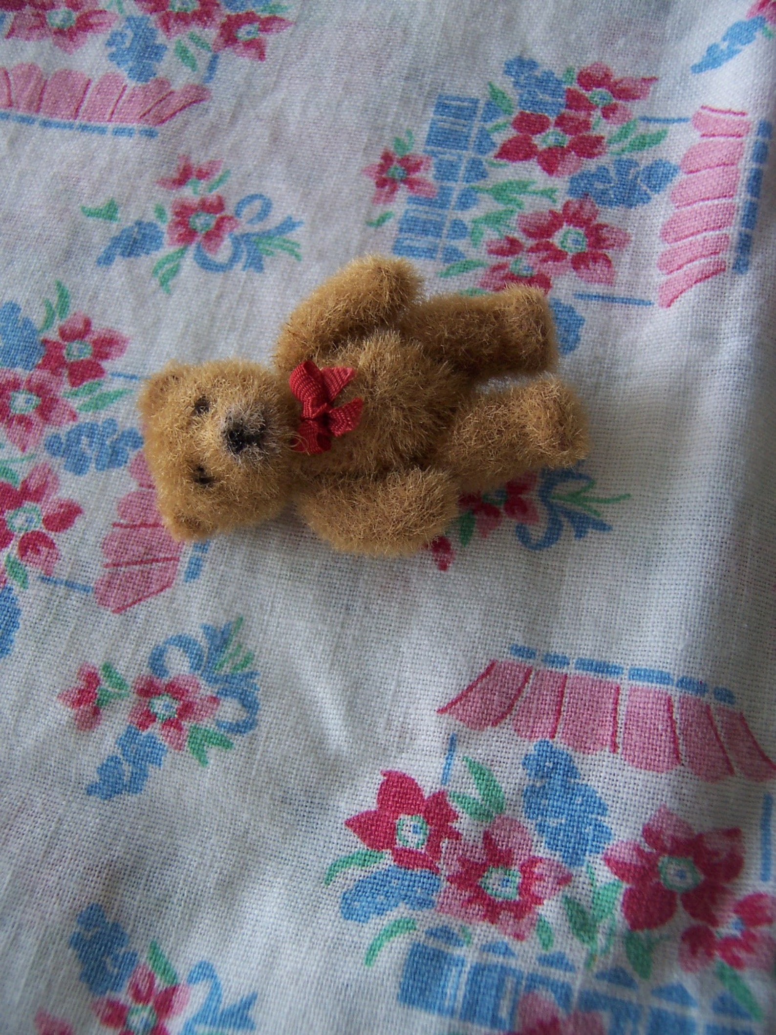 Bear / Flocked Posable Bear | Etsy