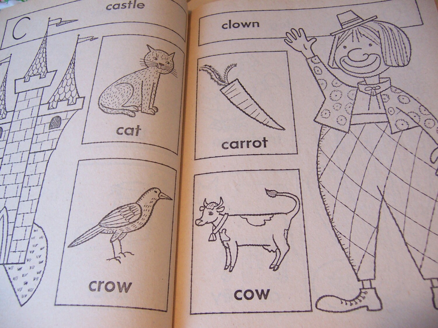 Coloring Book / 1973 Abc - Etsy