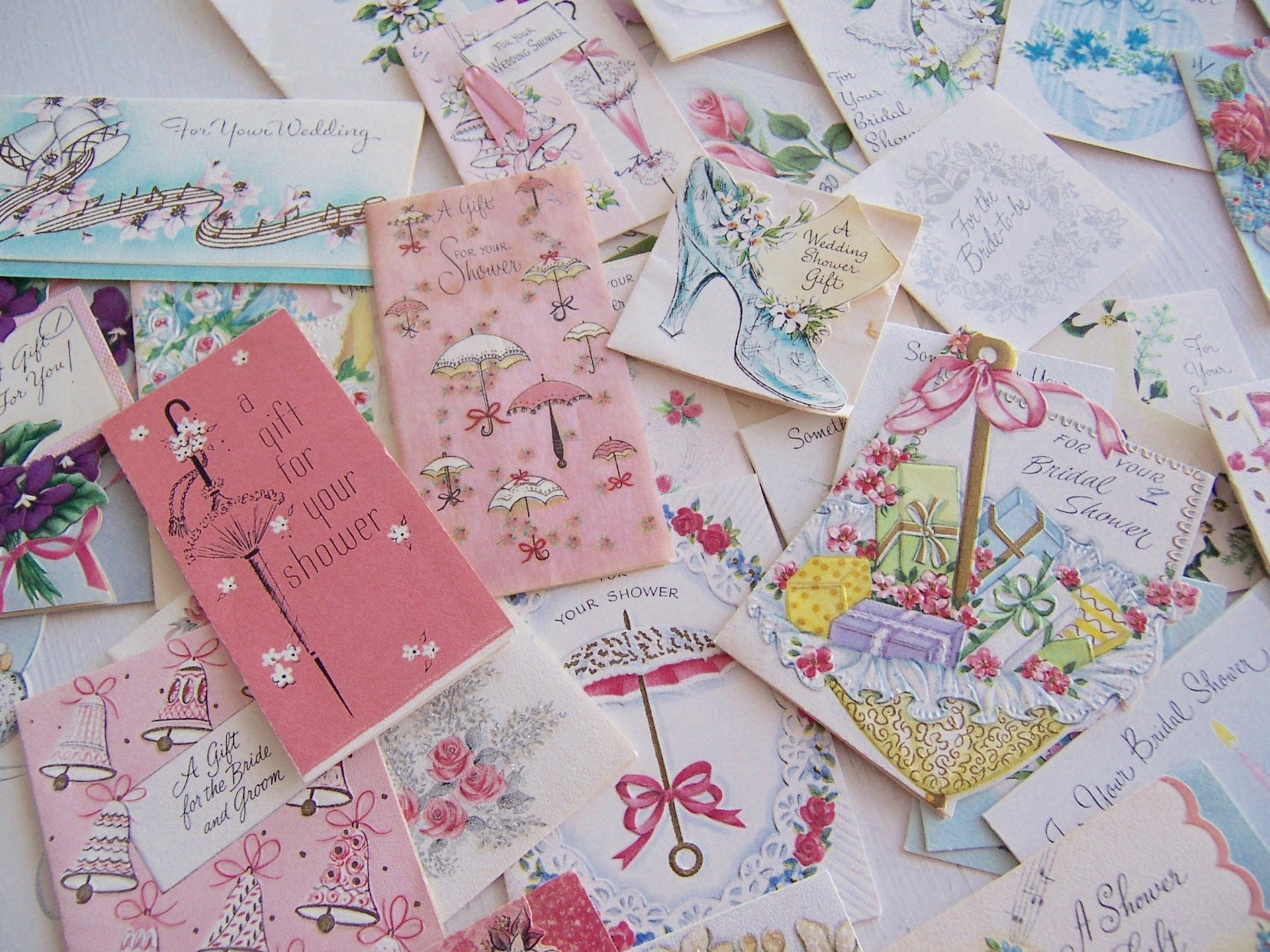 Cards / Lot of Tiny Shower Cards to Re-purpose - Etsy