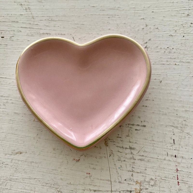 Pink Heart Dish - Etsy