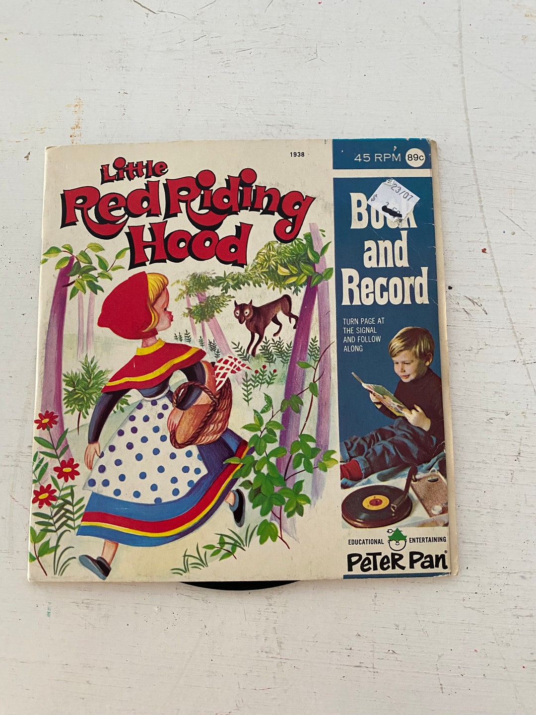 Record / Little Red Riding Hood Book and Record - Etsy