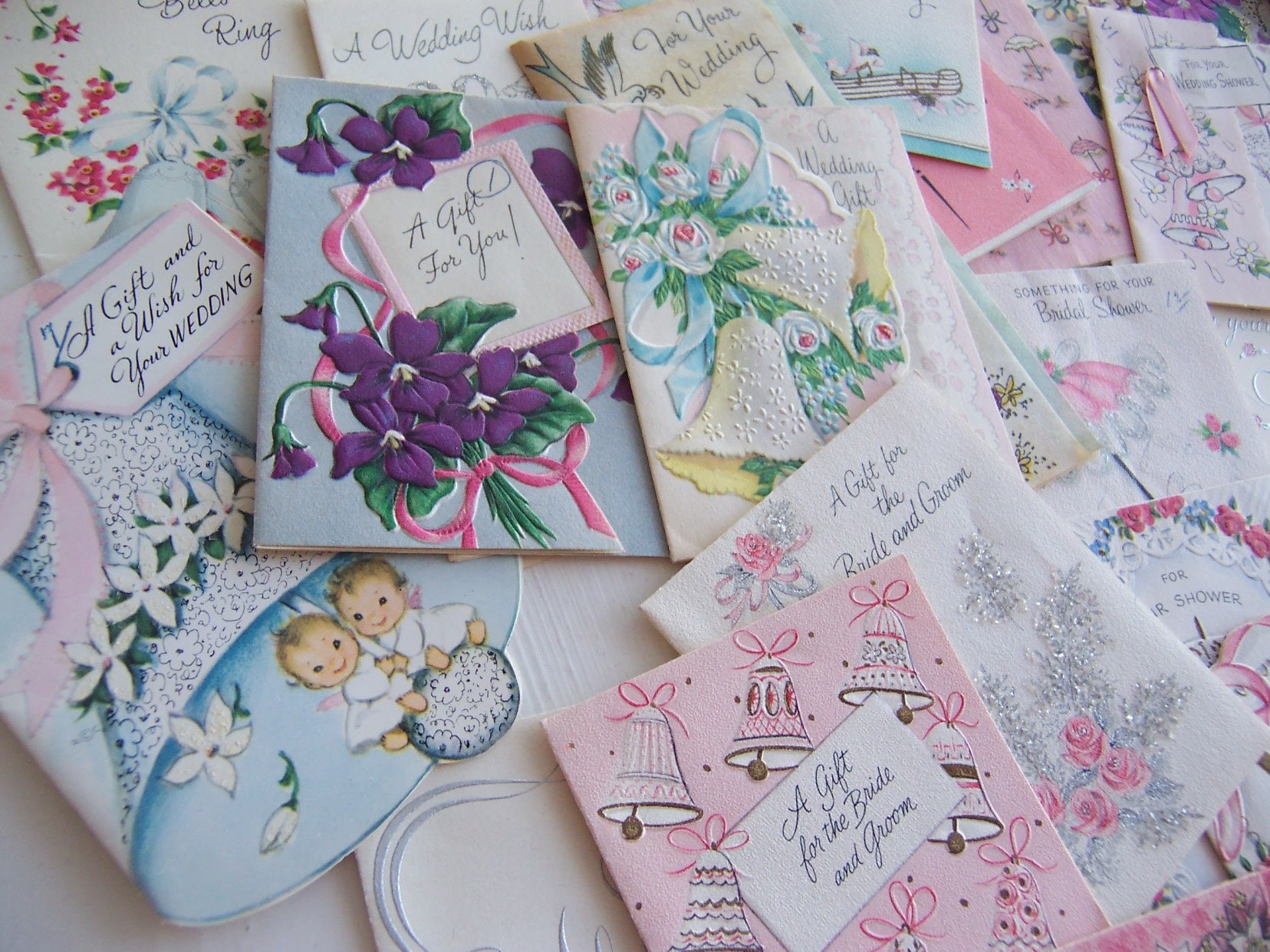 Cards / Lot of Tiny Shower Cards to Re-purpose - Etsy