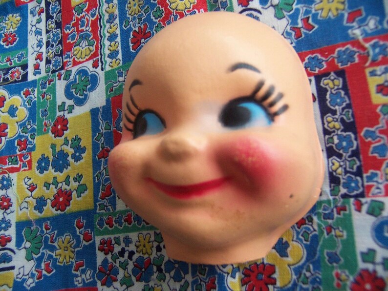Doll Parts / Rosy Cheeks Thin Doll Face - Etsy