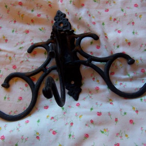 Cast Iron Wall Mount Coat Hanger - Etsy