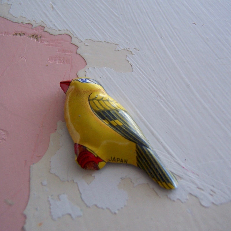 Tin With Birds - Etsy