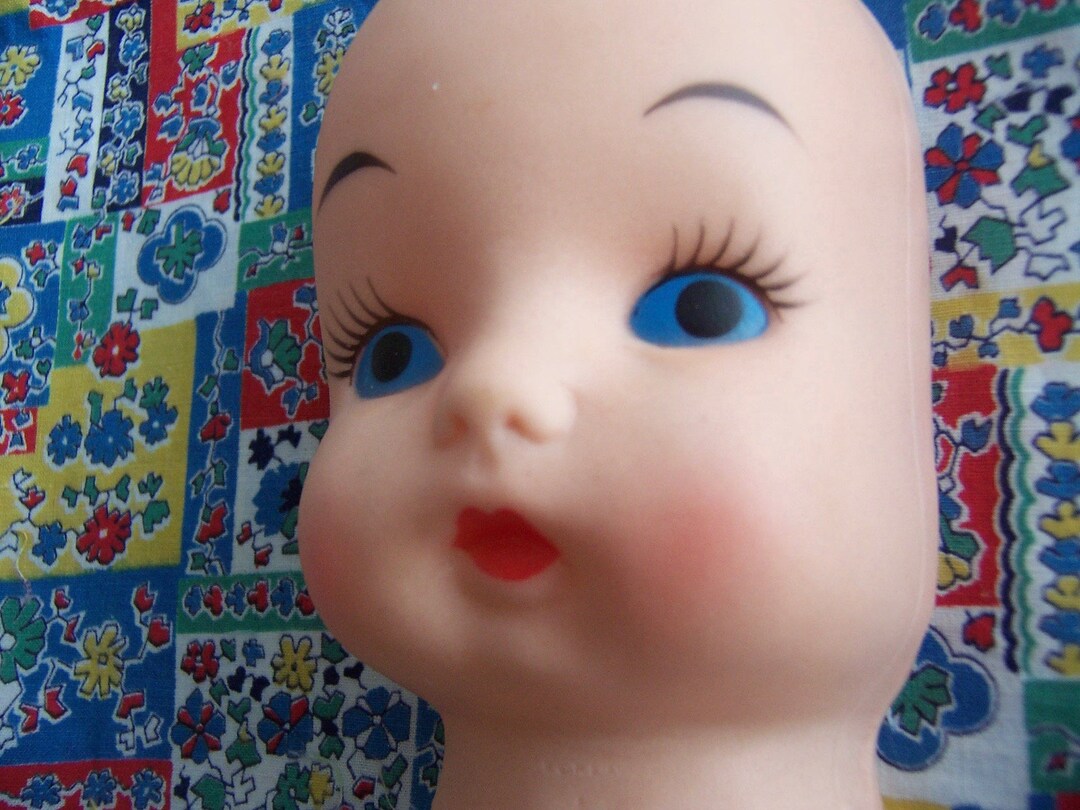 Doll Parts / Rubbery Plastic Doll Face - Etsy