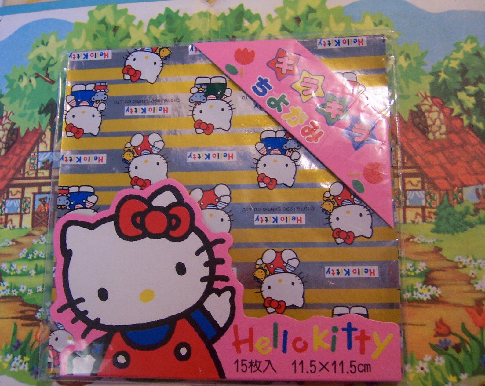 Hello kitty foil paper squares | Etsy