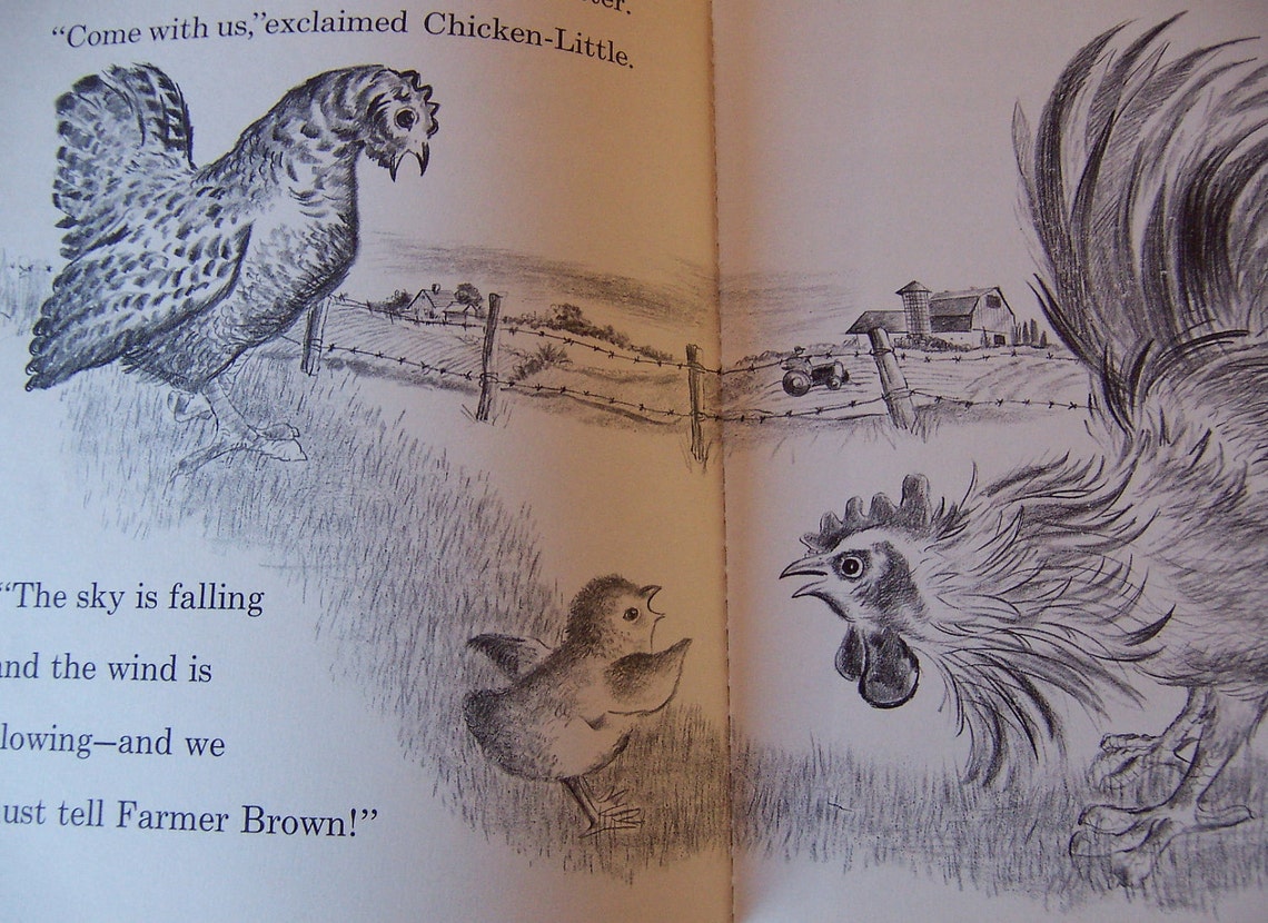 Book / Henny Penny and Chicken Little - Etsy
