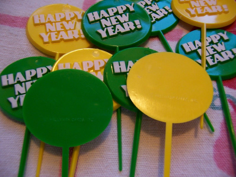 Picks / Happy New Year Party Picks - Etsy