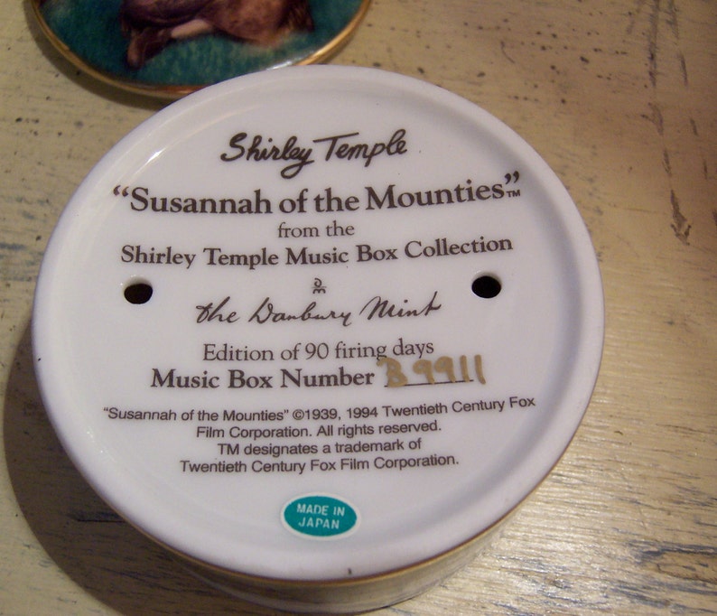 Music Box / Shirley Temple Music Box | Etsy