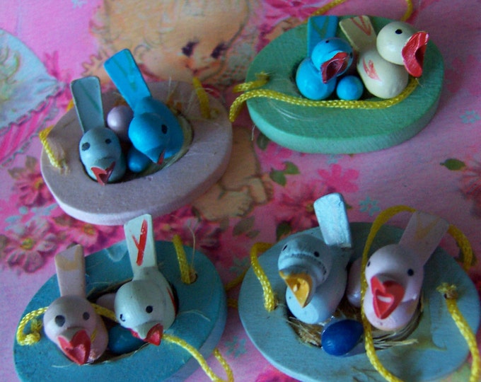 Easter / Itty Bitty Wooden Birds Nests - Etsy