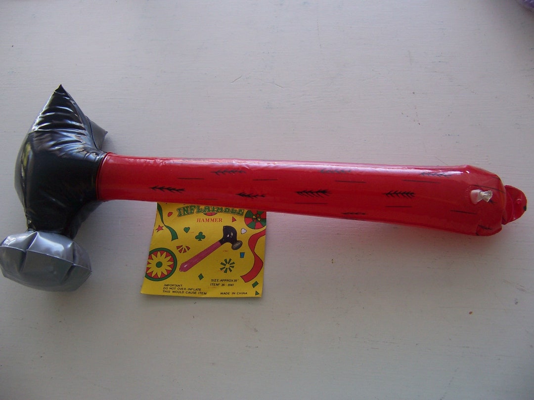 Inflatable / Vintage Inflatable Toy Hammer - Etsy