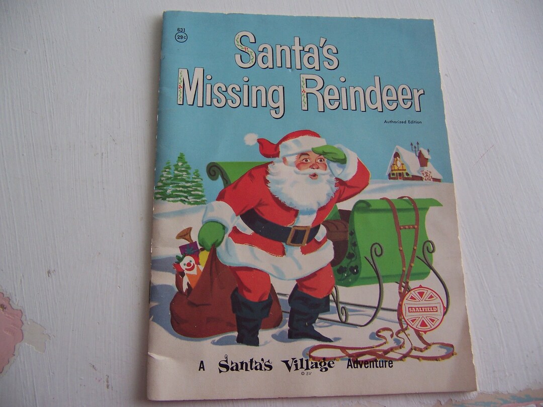 Book / Santa's Missing Reindeer Book - Etsy