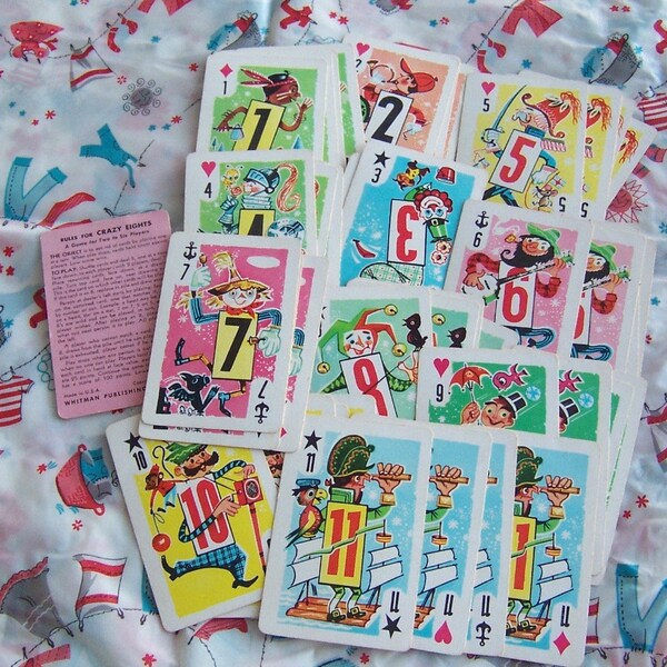 Whitman Crazy Eights - Etsy