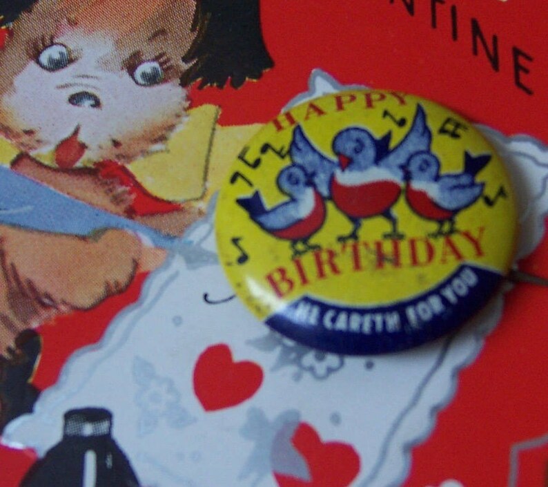 Pin / Tin Happy Birthday Pin | Etsy