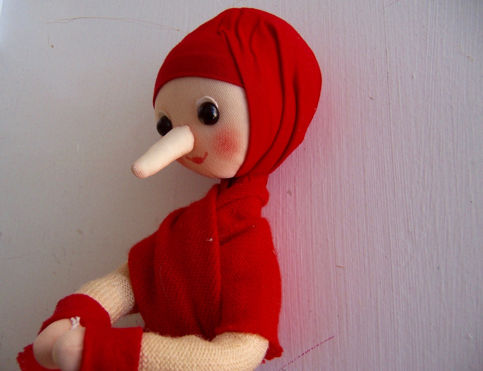 Doll / Folk Art Fabric and Wire Doll | Etsy