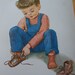 Poster / Little Boy Lithograph Poster - Etsy