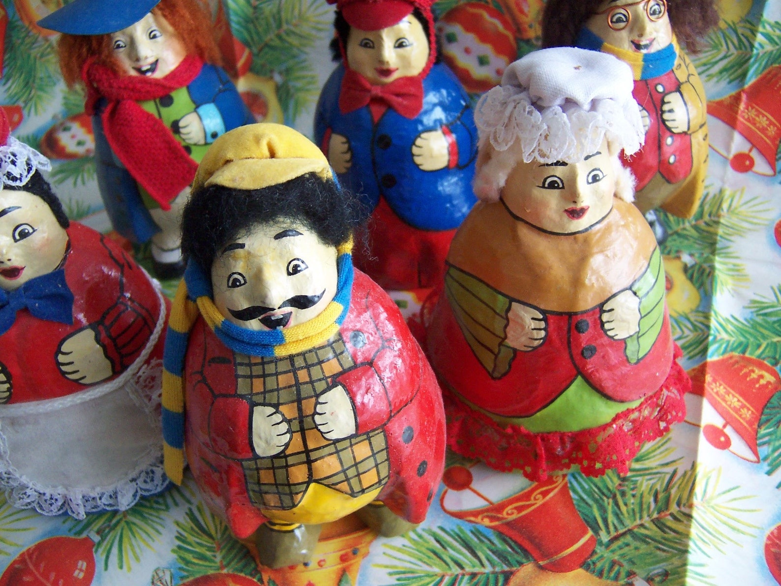 Dolls / Vintage Paper Mache People Dolls - Etsy
