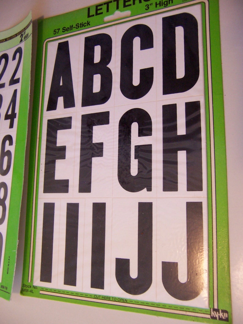 Lettering / Hy Ko Letters and Numbers | Etsy