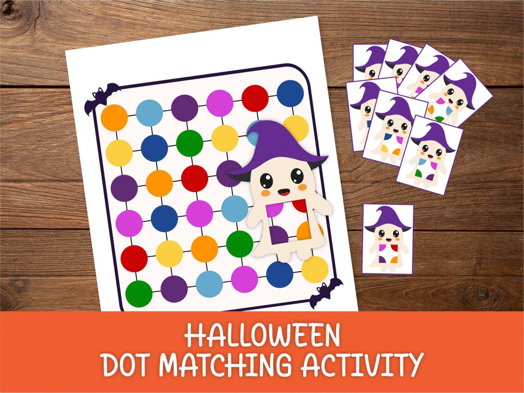Dot Finder Activity for Kids | Printable Match the Dots Game | Pattern ...