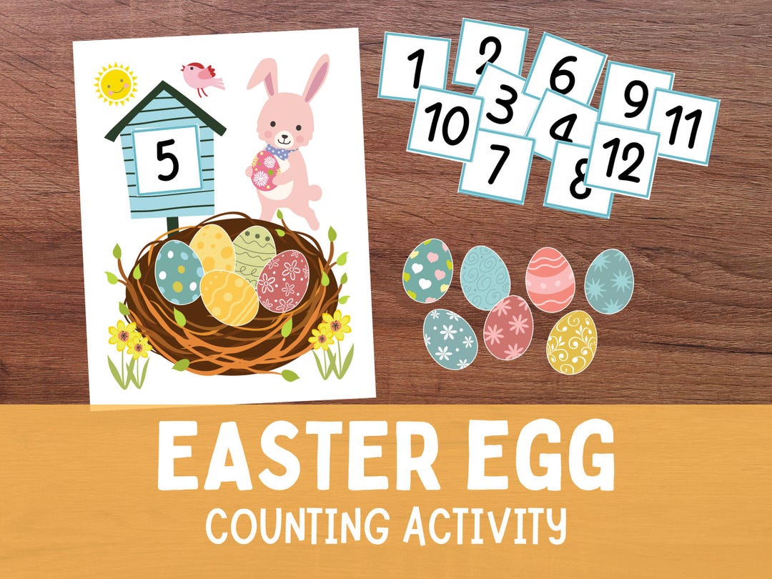Easter Egg Counting Activity | Printable Fun & Educational Easter Math ...