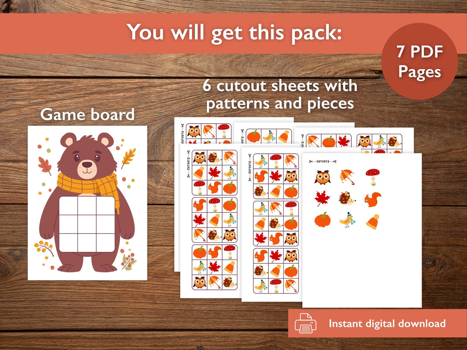 Printable Pattern Matching Game: Logic Activity for Kids (PDF) - Etsy