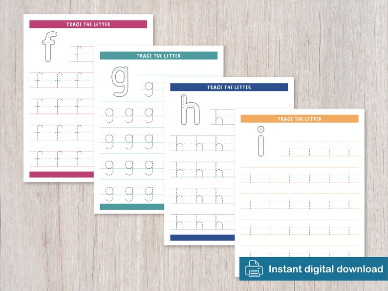 Lowercase Alphabet Tracing Worksheets | Printable Letter Worksheets for ...