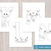 Cute Monster Letters Alphabet Coloring Pages, Educational Activity ...