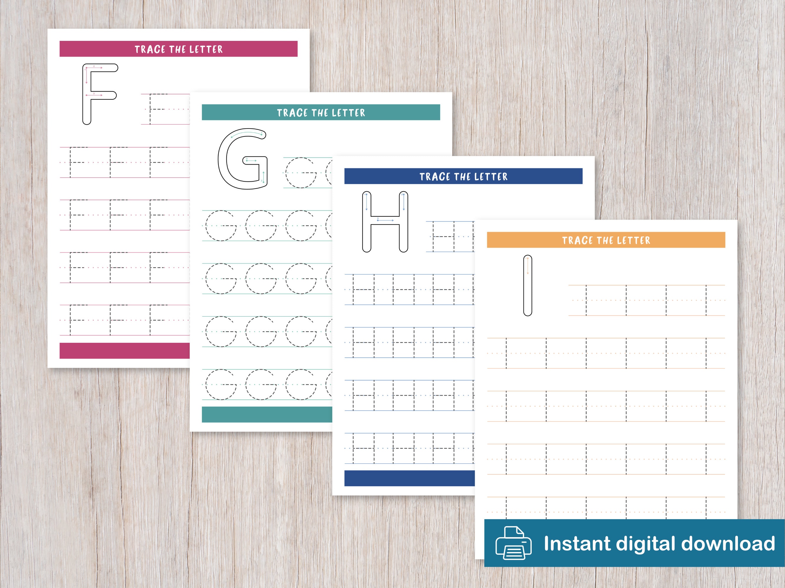 Uppercase Alphabet Tracing Worksheets | Printable Letter Worksheets for ...