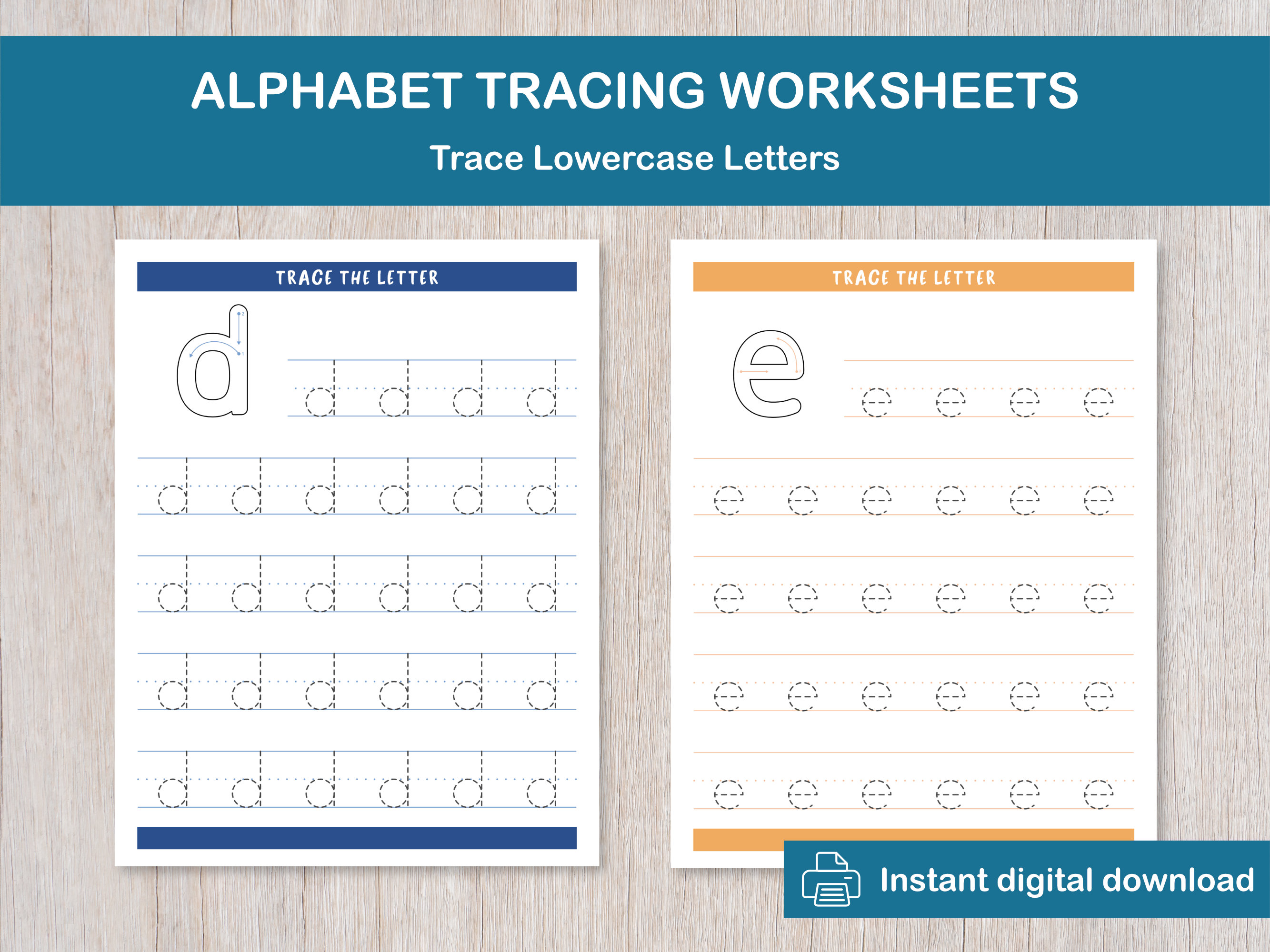 Lowercase Alphabet Tracing Worksheets | Printable Letter Worksheets for ...
