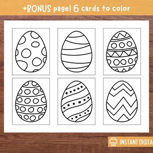 Easter Egg Matching Game for Kids, Easter Printable Puzzle Activity ...