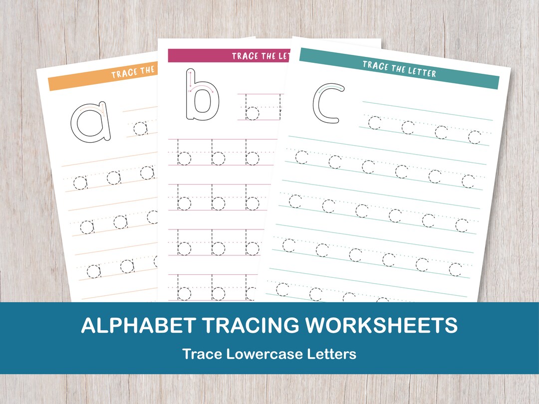 Lowercase Alphabet Tracing Worksheets | Printable Letter Worksheets for ...