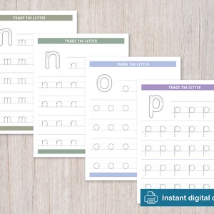 Lowercase Alphabet Tracing Worksheets | Colorful Printable Letter ...