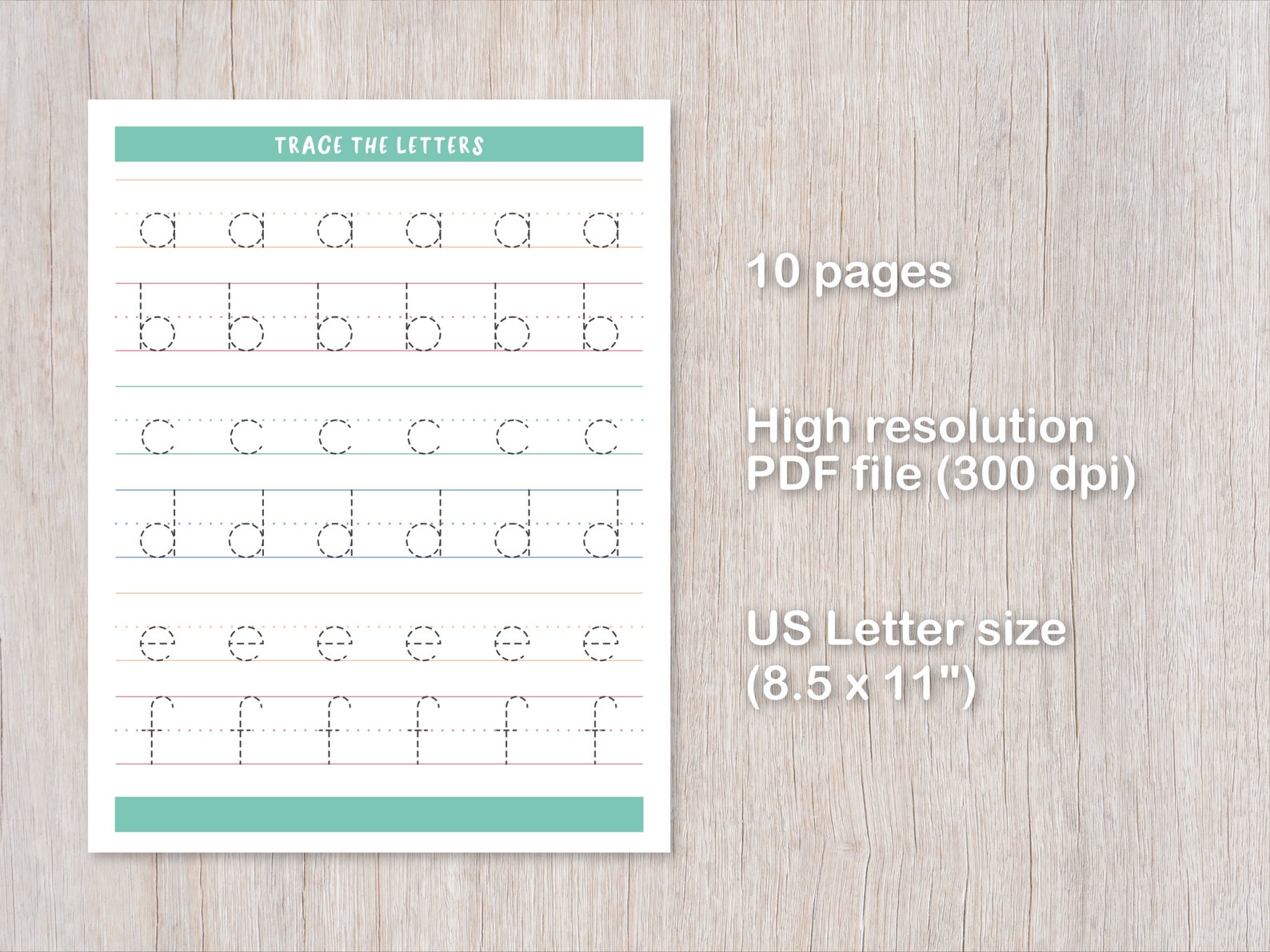 Alphabet Tracing Worksheets for Kids Printable Letter Tracing Sheets ...