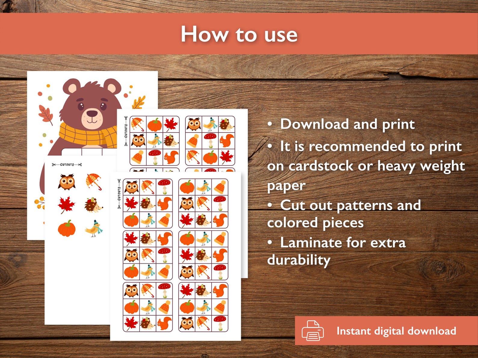 Pattern Matching Activity, Printable Pattern Matching Game for Kids - Etsy