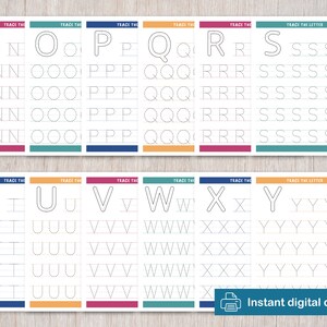 Uppercase Alphabet Tracing Worksheets | Printable Letter Worksheets for ...