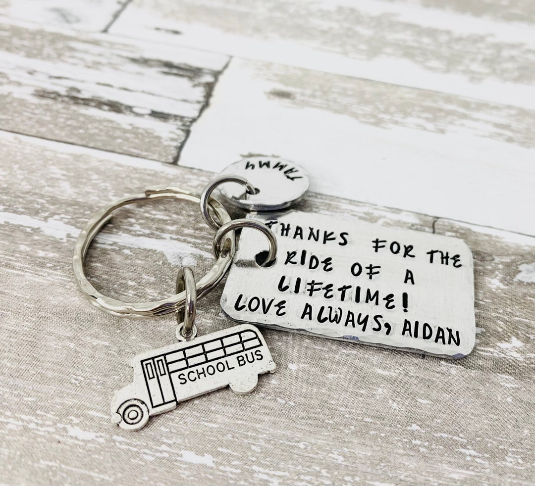 Personalized Keychain, Bus Driver Gift, Bus Driver Retirement Gift ...