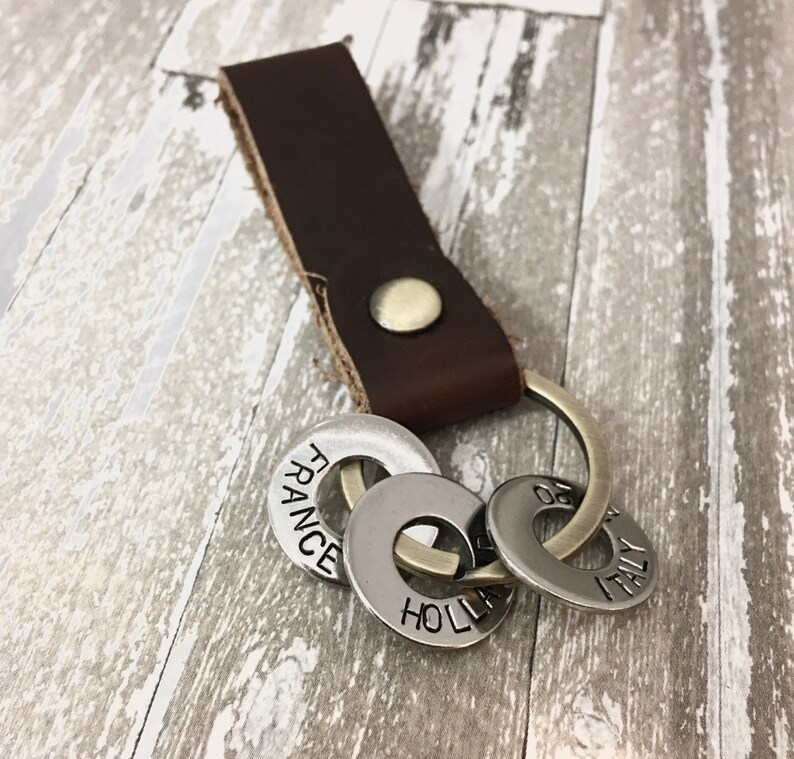 Travel Keychain Travel Token Keychain Travel Keepsake - Etsy