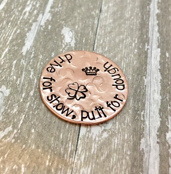 Engrave Golf Ball Marker Golf Gift Token Charm Personalized | Etsy
