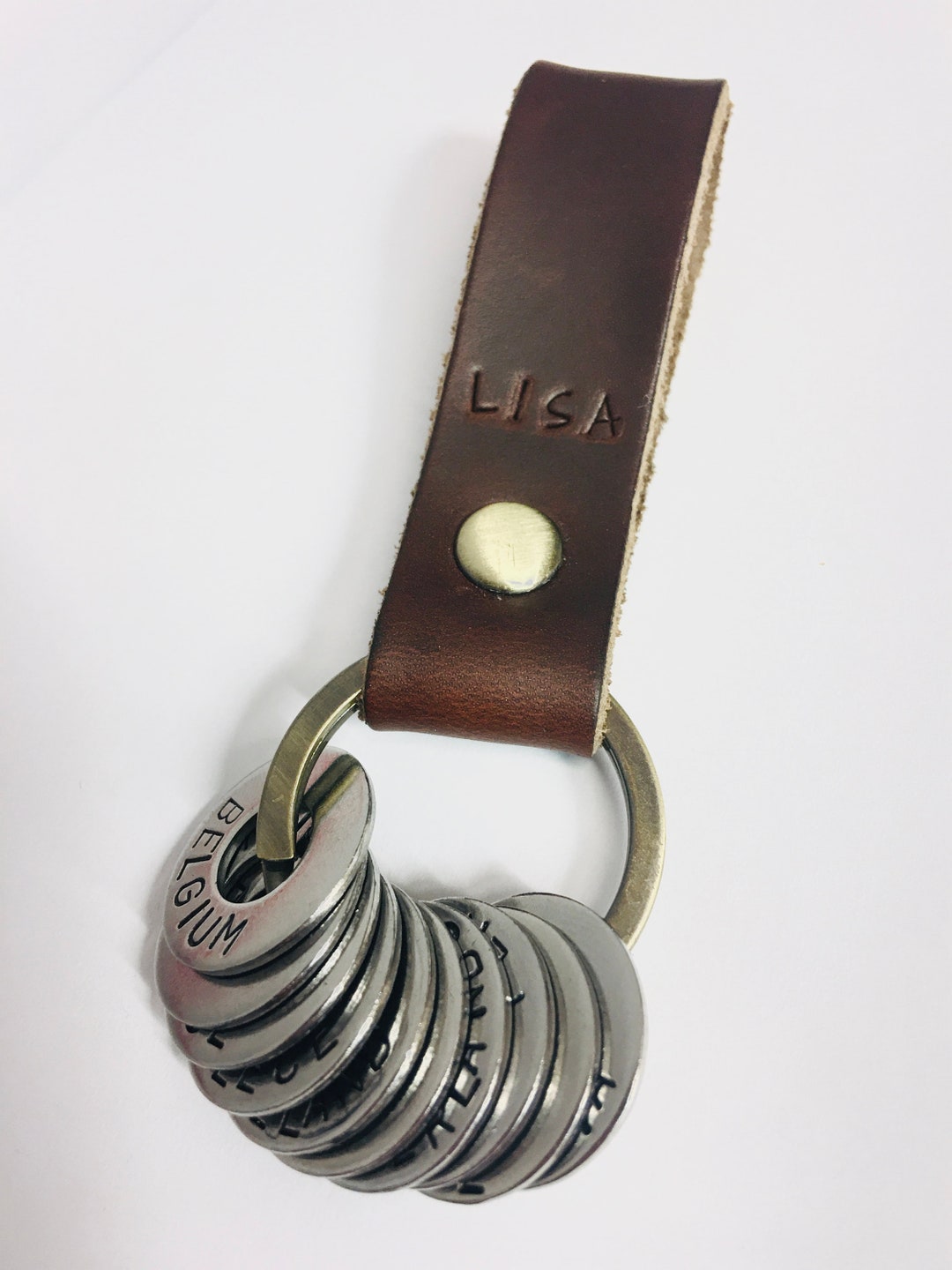 Travel Keychain, Travel Token Keychain, Travel Keepsake, Travel Lover ...