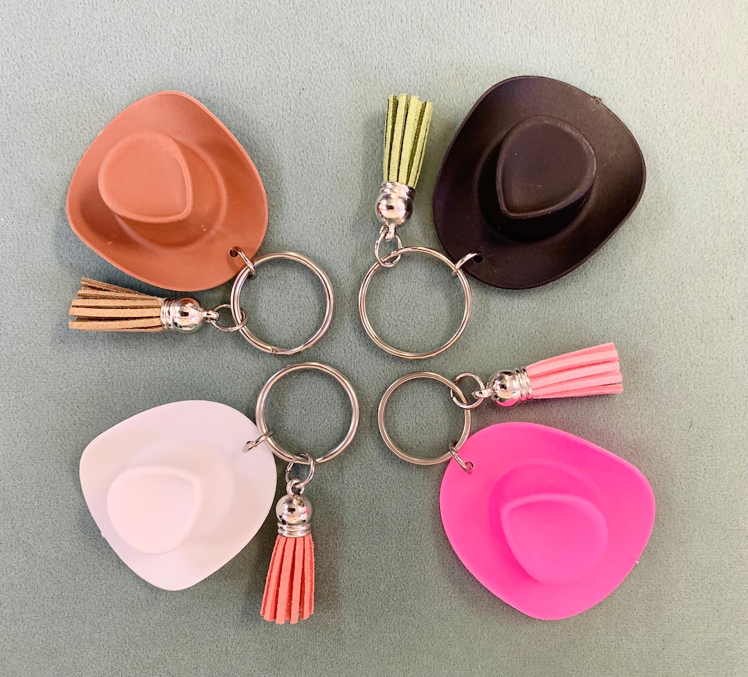 Cowgirl Cowboy Hat Keychain, Girls Trip Keychain, Country Keychain ...