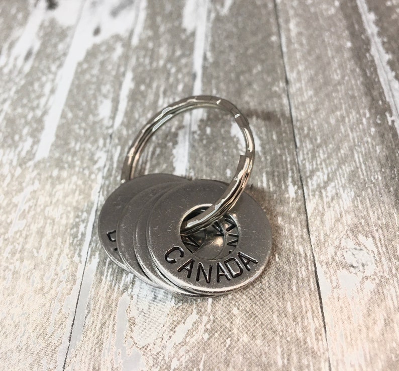 Personalized Engraved Washer Keychain Token National Park - Etsy