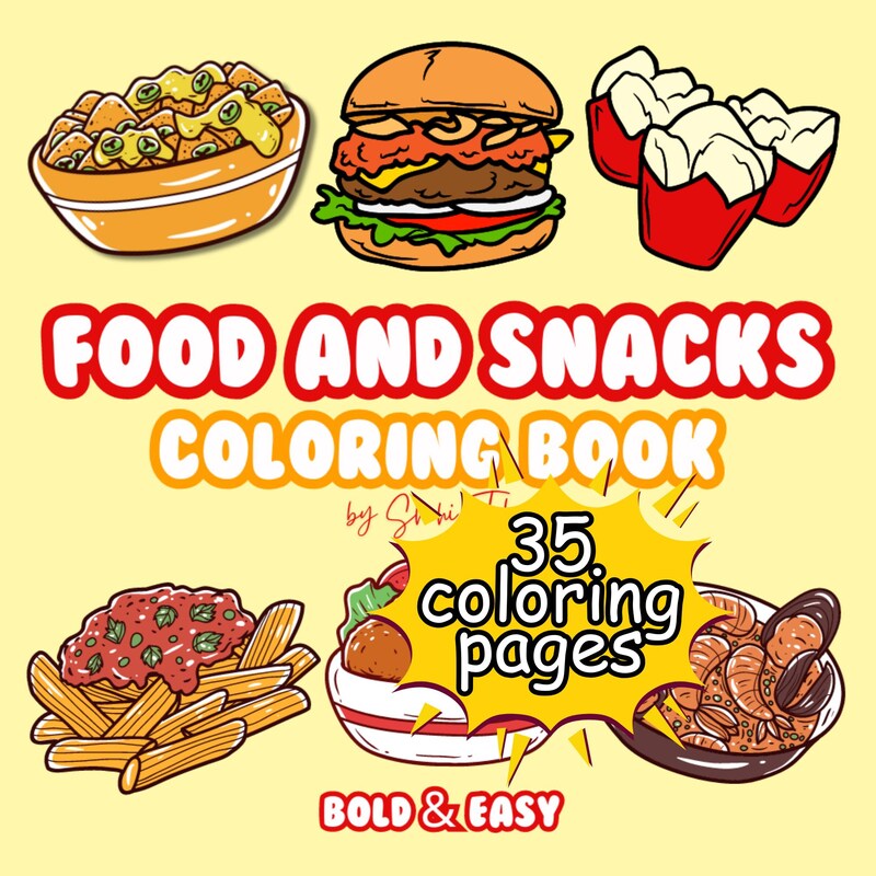 Food Coloring Book - Etsy